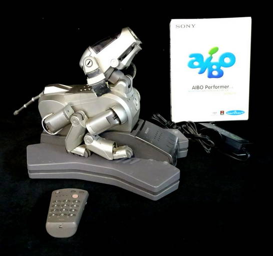Sony Aibo Remote Control Dog 12"h 13"w 10"d