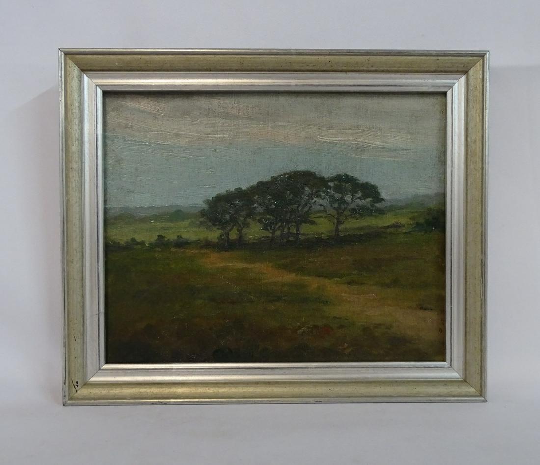 Tonalist Painting Inscription On Back 8x10