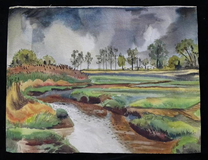 CARL BUCK SIGNED WATERCOLOR "MARSH LANDSCAPE" 15X20 - Dec 11, 2022 ...