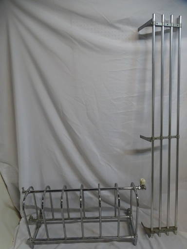 Estate Of Seymour Stein: Large Vintage Chrome Luggage Rack And Towel ...