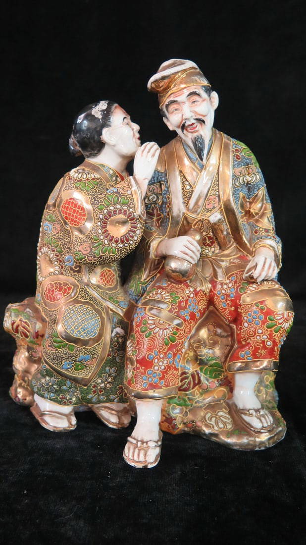 Satsuma Group, Man And Woman, 9.5 X 8 Auction