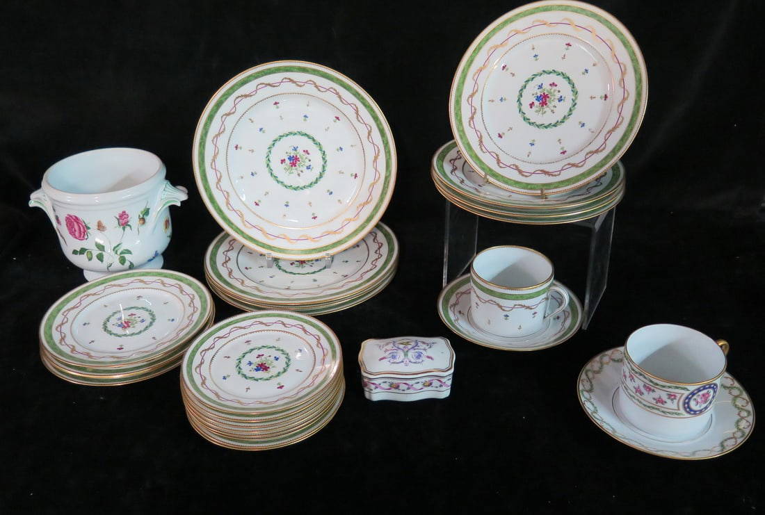 Limoges "vieux Paris" Porcelain And Several Limoges/haviland And Ginori Pieces, Largest- 9.75 ...