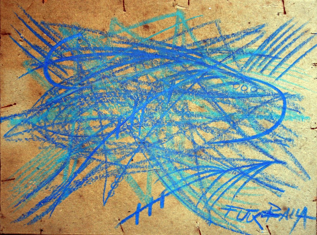 GIACOMO BALLA - ORIGINAL COLOR PENCIL DRAWING