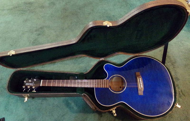 Gloss Blue Takamine Eg440c Stbq Electric Acoustic