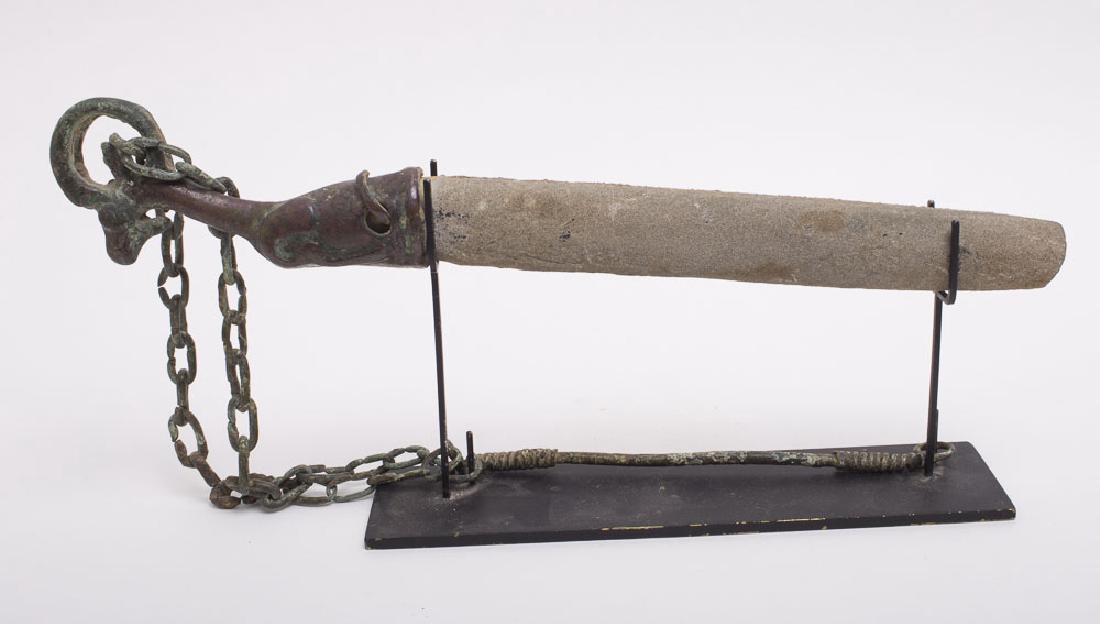 Ancient Luristan Bronze Whetstone Bronze Deer c.1000 BC