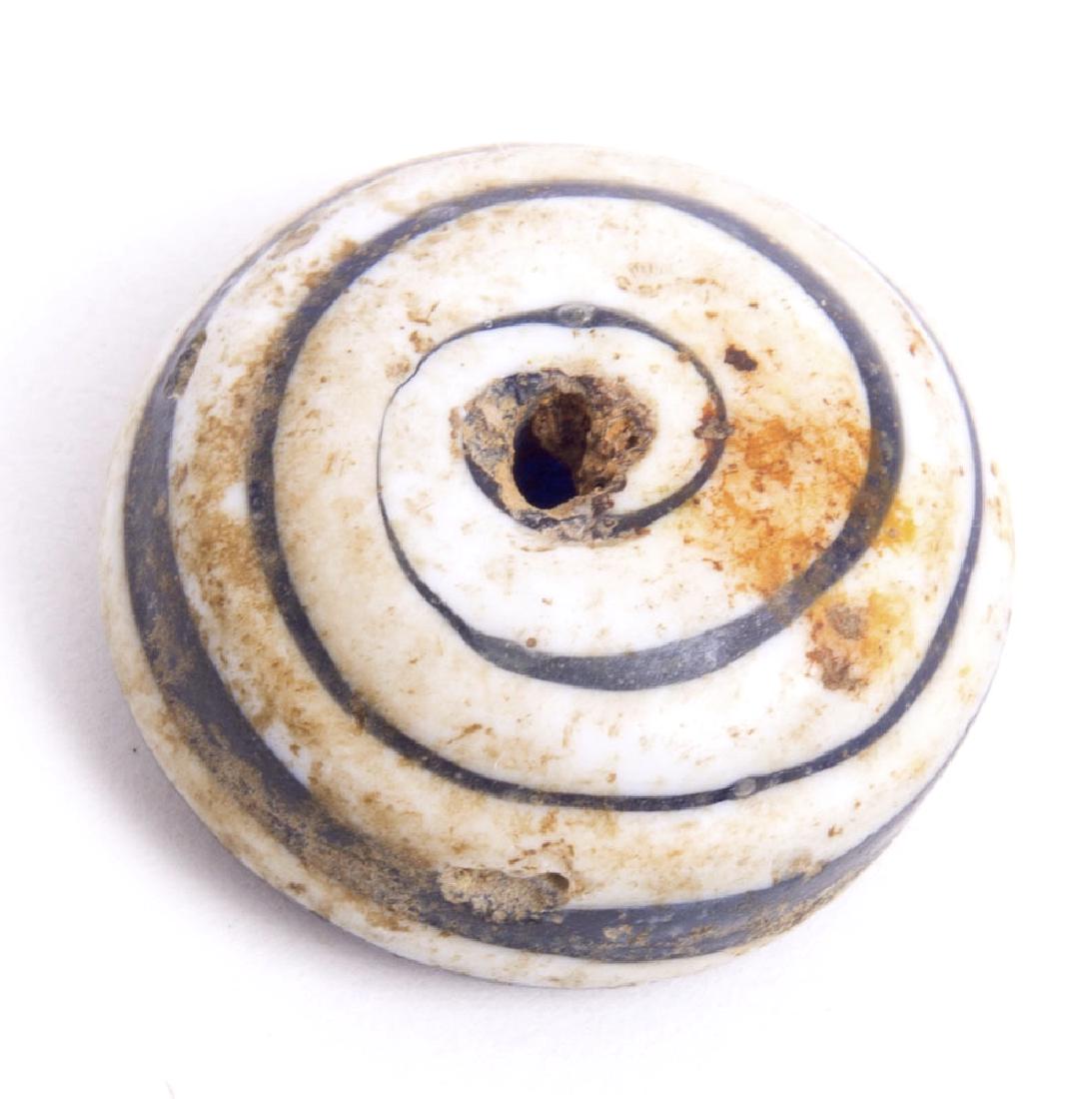 Ancient Roman Blue glass Spindle Whorl c.2nd century AD