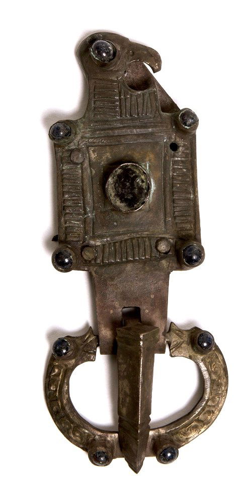 Ancient OSTROGOTHIC SILVER EAGLE-HEADED BUCKLE