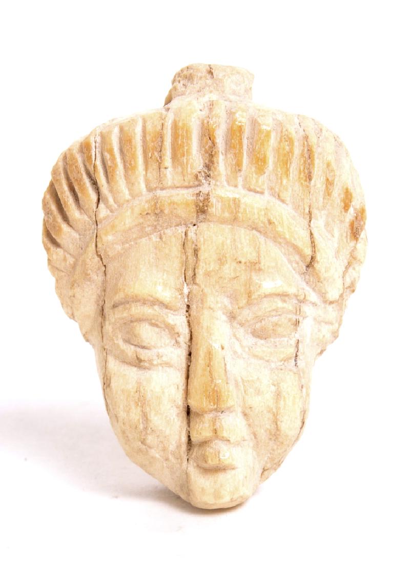 Ancient Coptic Bone Face of a woman c.5th century AD.