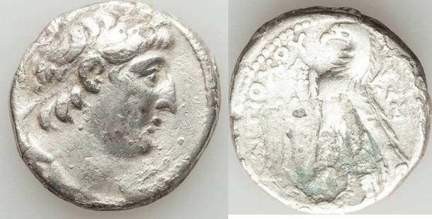 Ancient Seleucid Kingdom Antiochus Ii Theos Tetradrachm