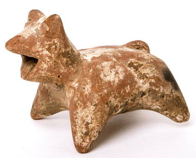 Ancient Pre Columbian Colima Pottery Dog C.100 Bc 250 A