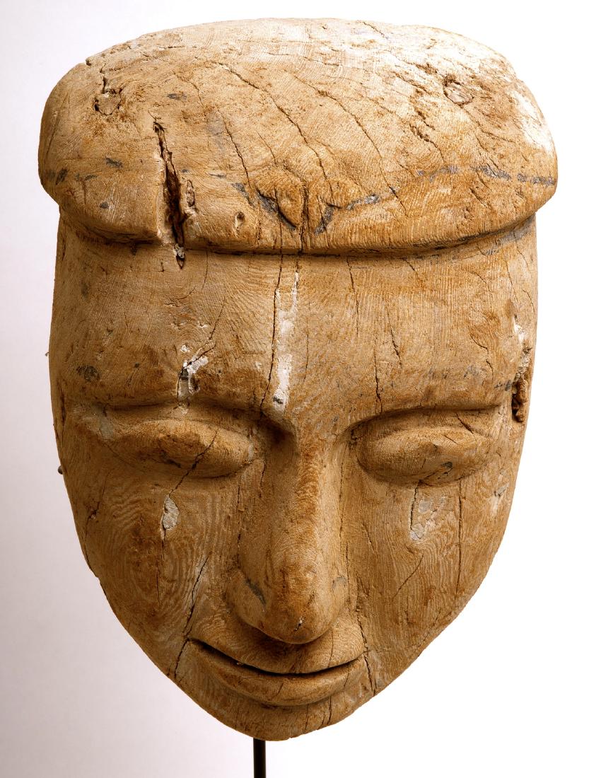 Ancient Egyptian Mummy Wood Mask c.664-332 BC.