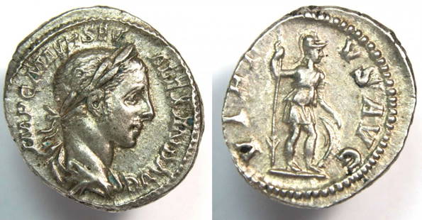 Roman Severus Alexander Virtus Sestertius