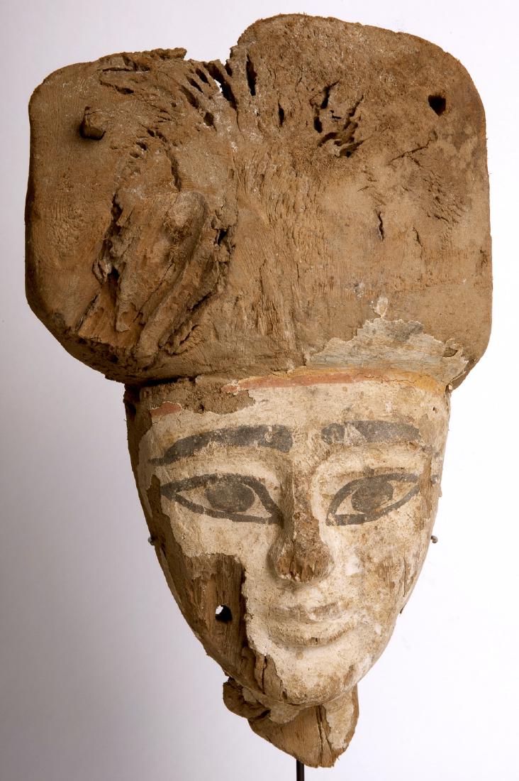 Ancient Egyptian Mummy Wood Mask c.664-332 BC.