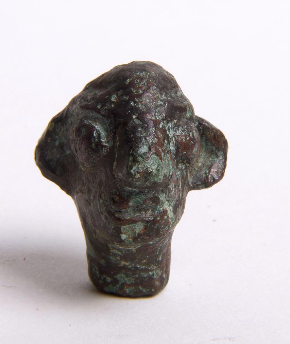 Ancient Canaanite Bronze Head of Baal c.2nd Cent BC