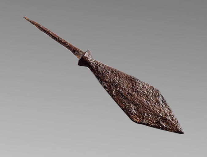 Ancient Roman Iron Arrowhead C.2nd 5th Century Ad.