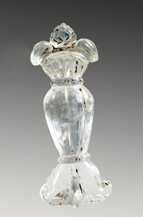 Mughal Style Rock Crystal Dagger Handle.