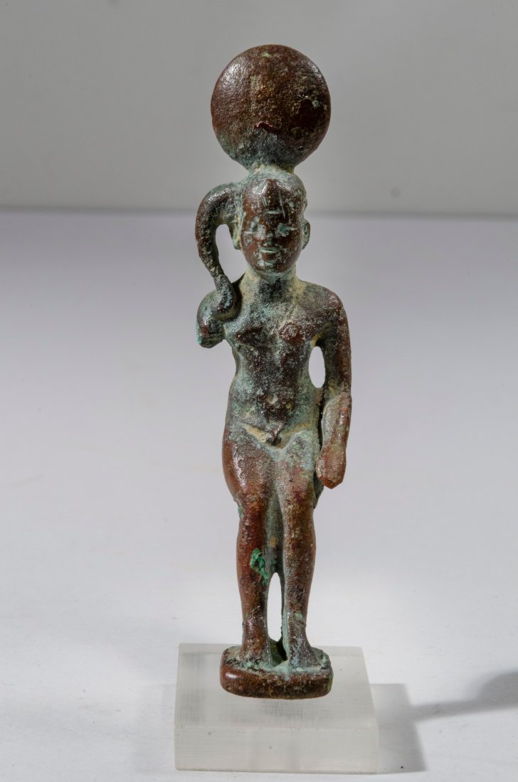 Ancient Egyptian Bronze figure Of Harpocrates c.300 BC. - May 23, 2021 ...