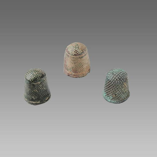 Lot of 3 Medieval Bronze Thimbles c.14th century AD - May 23, 2021 ...