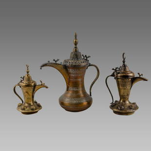 Middle Eastern Dallah Copper Coffee Pot
