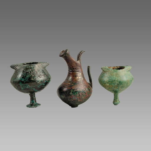 Lot of 3 Ancient Greek Bronze Kohl Vessels c.4th - Oct 10, 2021 ...