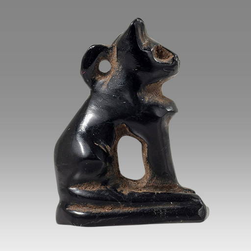 Egyptian Stone Bastet Cat Amulet.