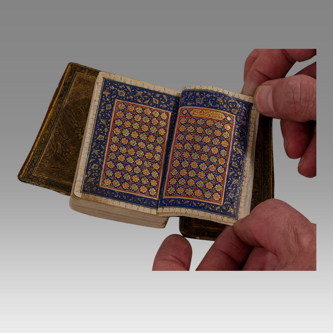 Rare Islamic Persian Safavid Miniature Koran Book