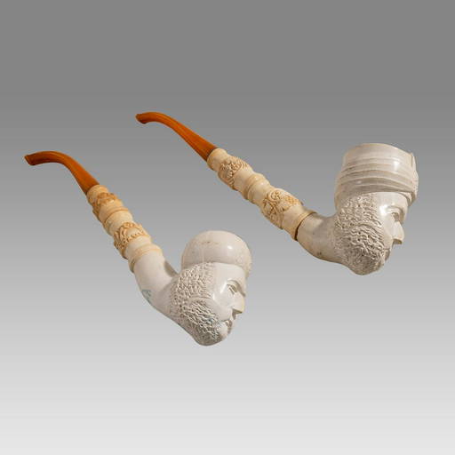 Lot of 2 Turkish Meerschaum Pipes. (#0448) on Aug 23, 2022 | Palmyra ...