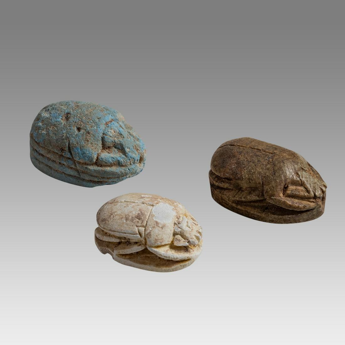 Lot of 3 Ancient Egyptian Scarabs c.1500-1100 BC. - Dec 04, 2022 ...