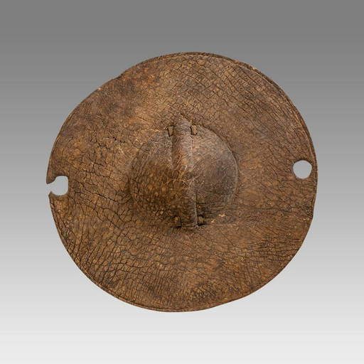 Antique East African Beja tribal elephant hide shield from southern ...
