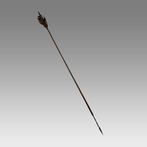 Buy Kenyan Tribal arrow with barbed iron tip from Lake Turkana region ...