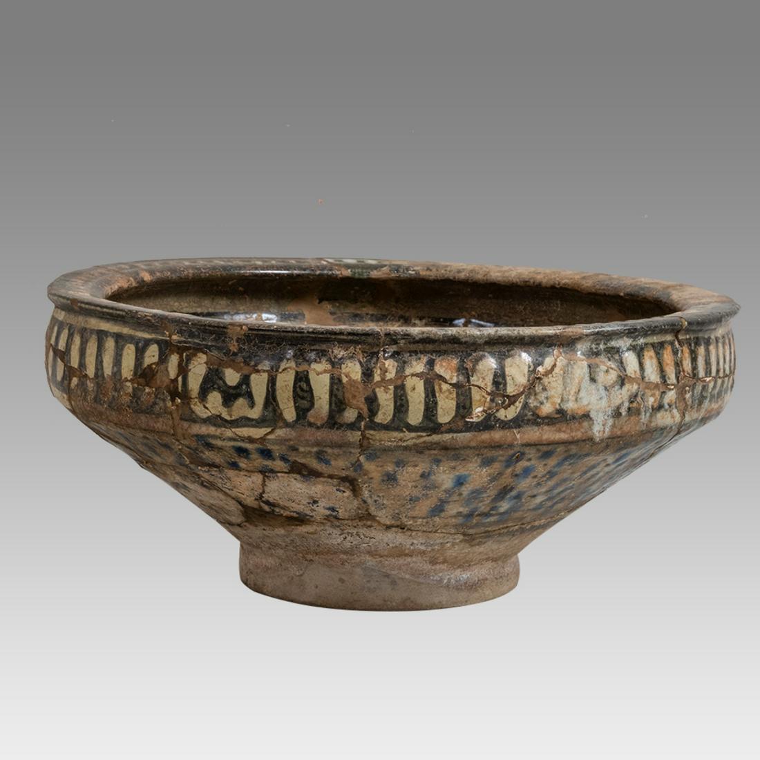 Large Islamic Persian Kashan Ceramic Bowl c.13th century AD. - Dec 04 ...
