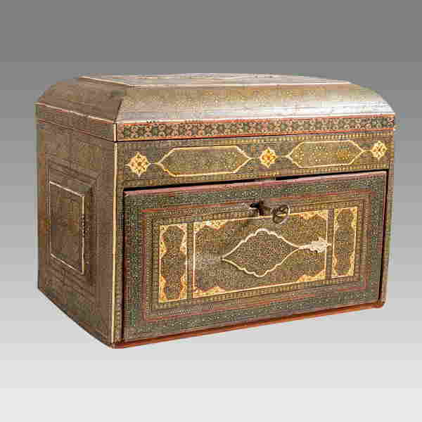 Buy 19th century Persian, Qajar Dyansty Khatam Inlay Wood Box ...