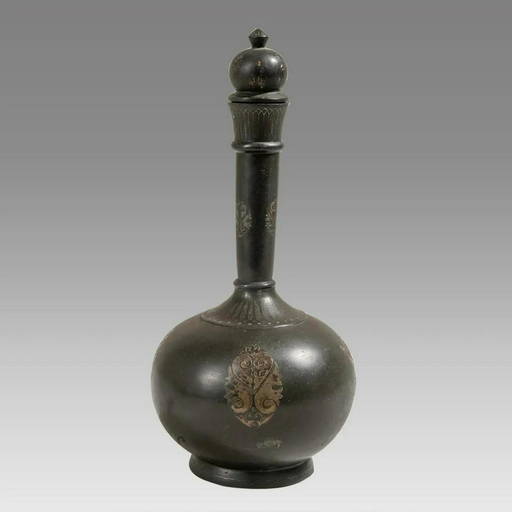 Antique Indian Bidri Bottle. (#0549) on Dec 04, 2022 | Palmyra Heritage ...
