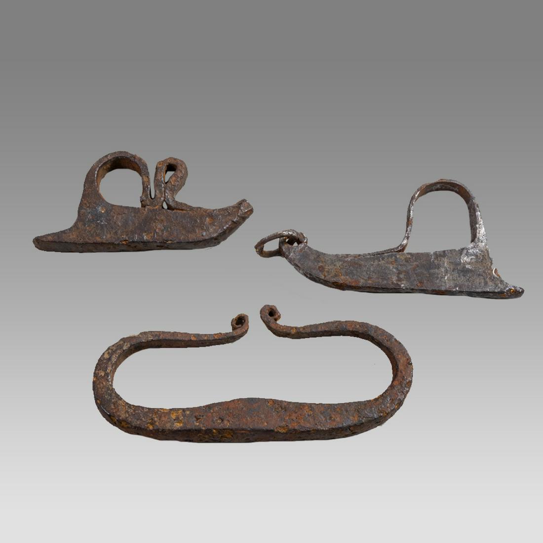 Lot of 3 Ancient Roman Iron Fire Starters c.1st-2nd century AD. (#0186 ...