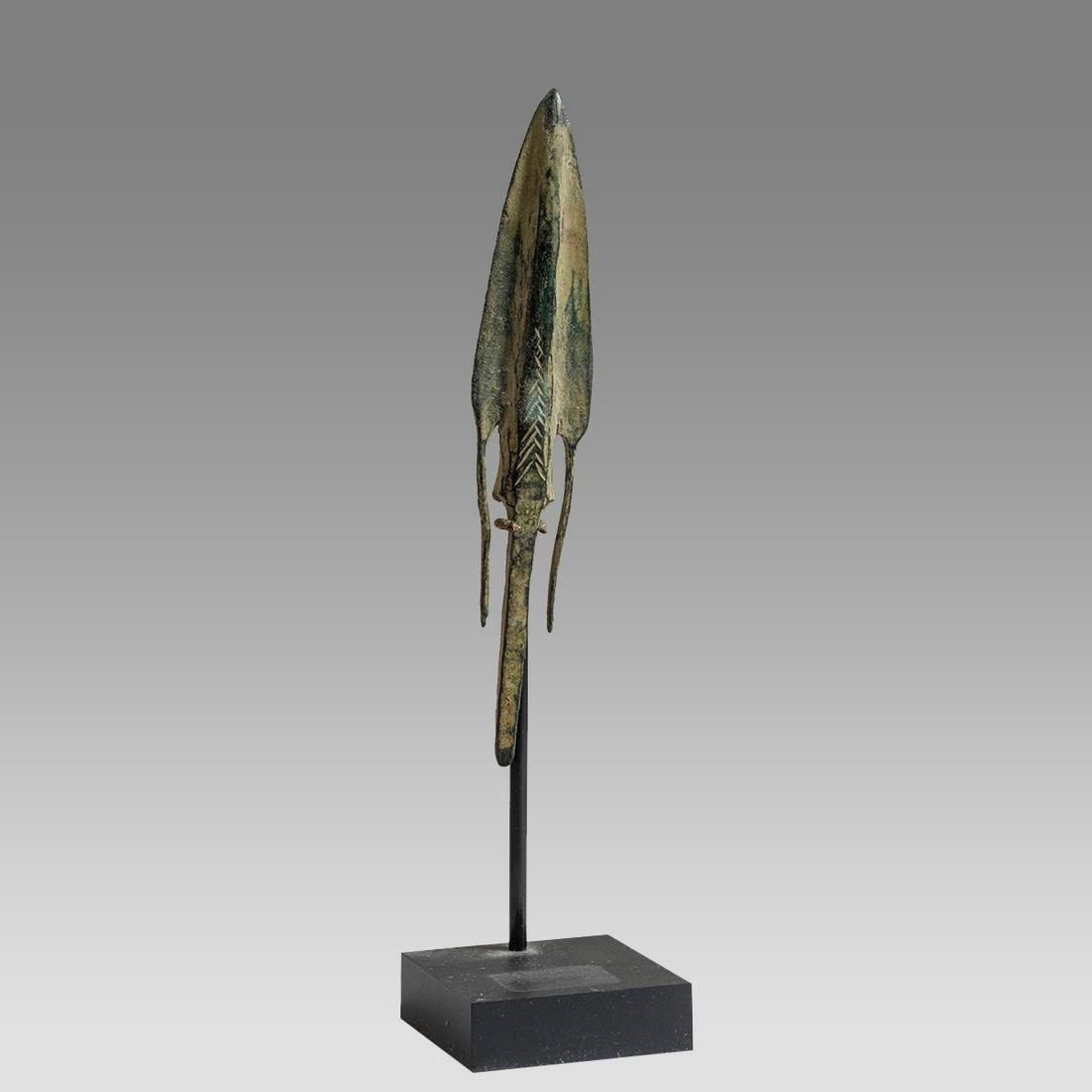 Ancient Hellenistic Bronze Ballista Bolt C.3rd Century Bc. Auction