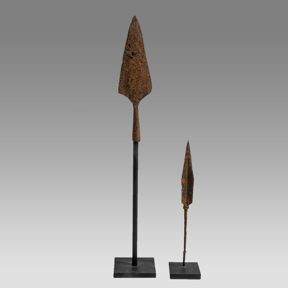 Lot Of 2 Ancient Roman Iron Arrow Points C.2nd-3rd Century Ad. Auction