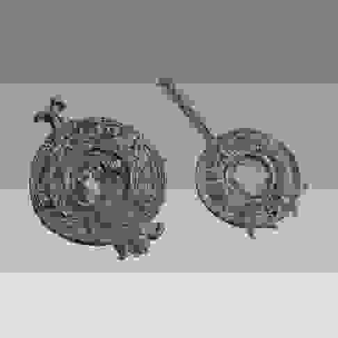 Lot Of 2 Ancient Roman Lead Mirrors C.1st-2nd Century Ad. Auction