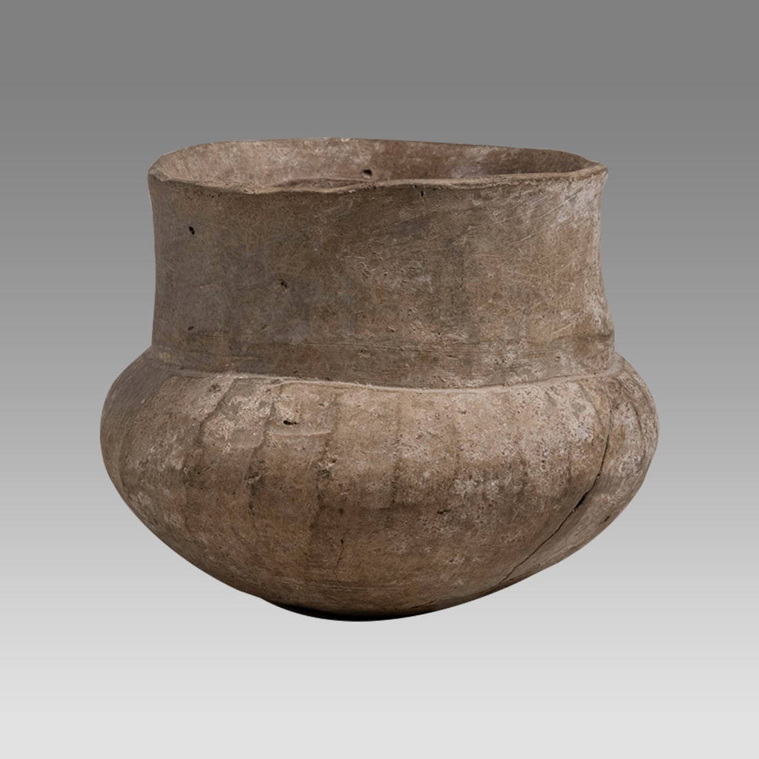 Ancient Near Eastern Grey Ware Pottery Bowl C.1000 Bc. Auction