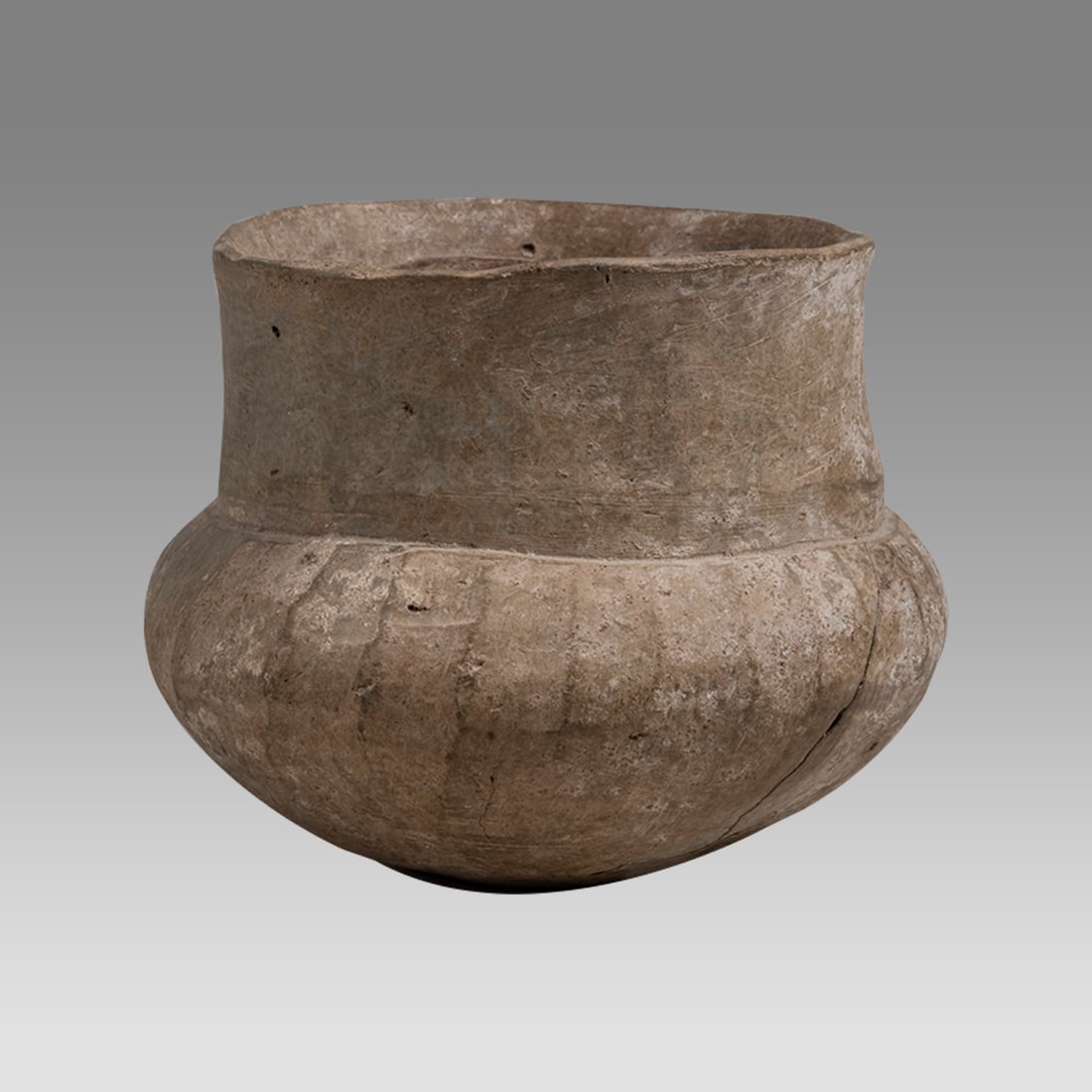 Ancient Near Eastern Grey Ware Pottery Bowl C.1000 Bc. Auction