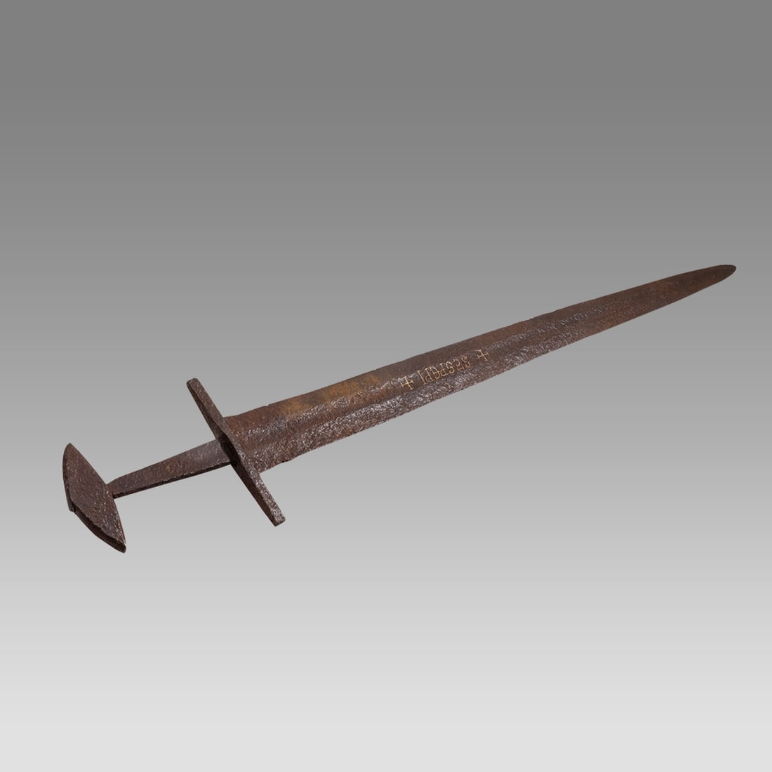 Medieval Style Cast Iron Sword. Auction