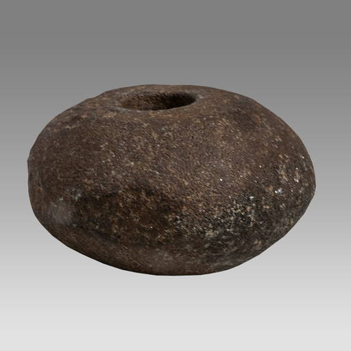 Ancient Neolithic Stone Mace Head Ca. 1st Millenium Bc.