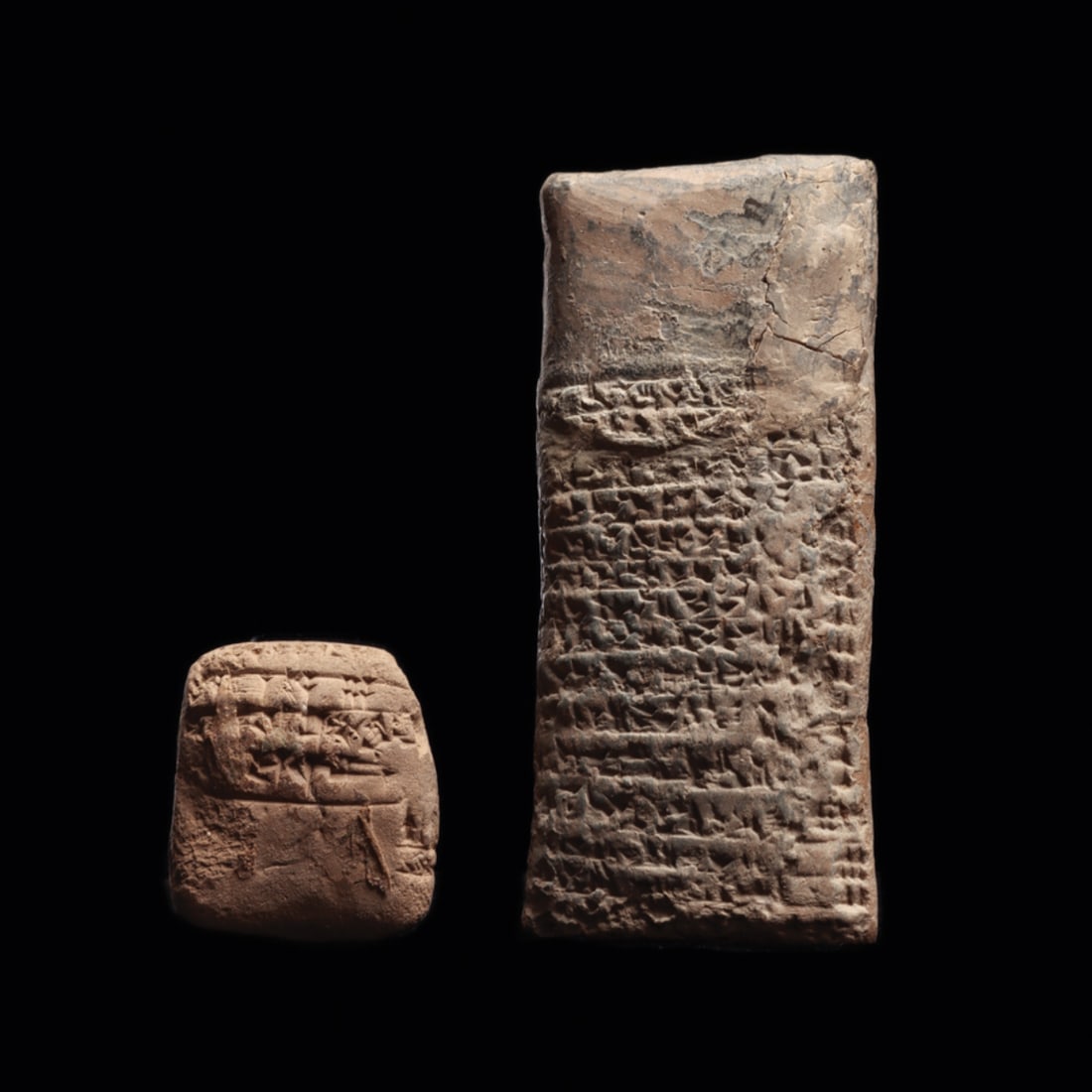 Ancient Cuneiform Tablets Ur Iii Period, Ca. 2150 - 1900 B.c.(2). Auction