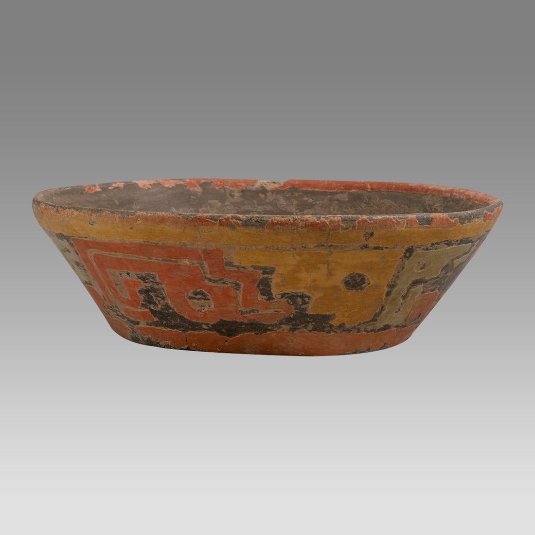 Ancient Pre Columbian Mixtec Pottery Bowl C.600-1400 Ad. Auction