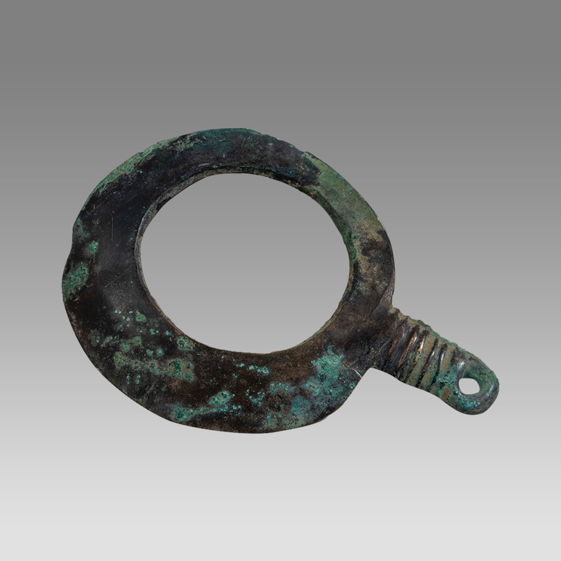 Ancient Europe Bronze Age Bronze Ring Ornament C.1200-900 Bc. Auction