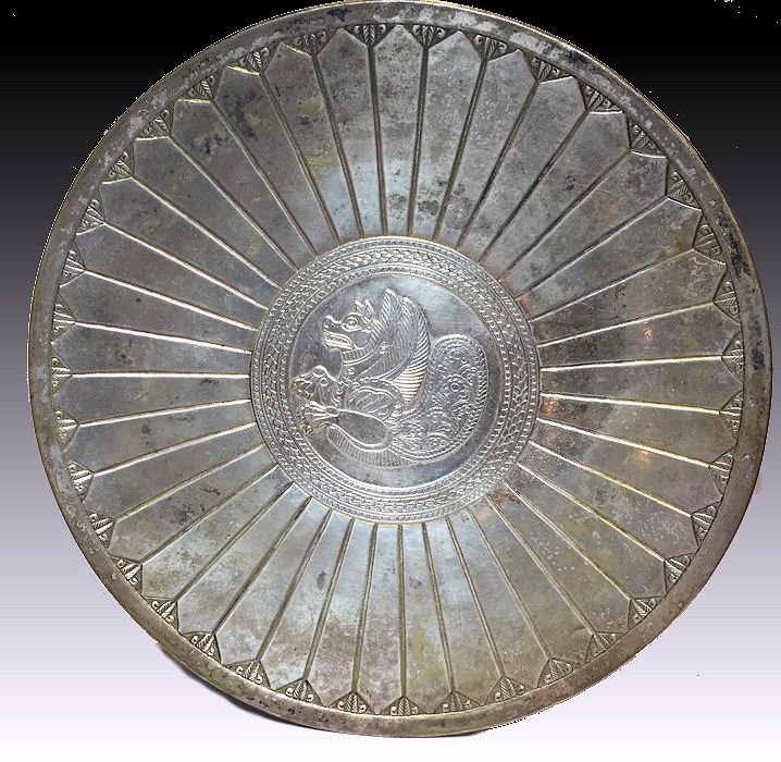 Post Sasanian Silver Plate with a Simurgh - Dec 13, 2015 | Palmyra ...