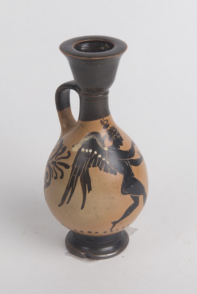Ancient Greek Attic Black Figure Pottery Lekythos, c.5t