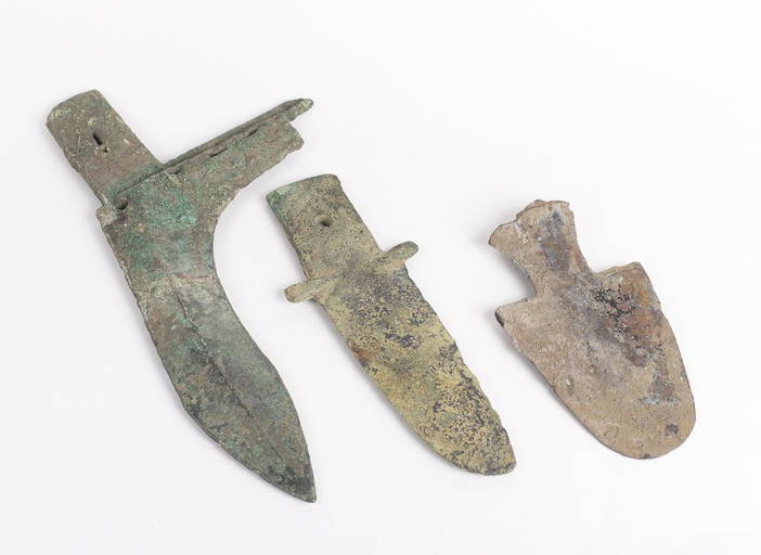 Ancient Chinese Bronze Knife Weapons Zhou Dynasty, 1st