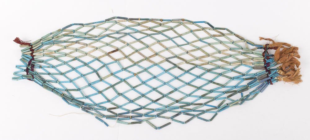 Ancient Egyptian Mummy Beads Chest Net C.1069 Bc