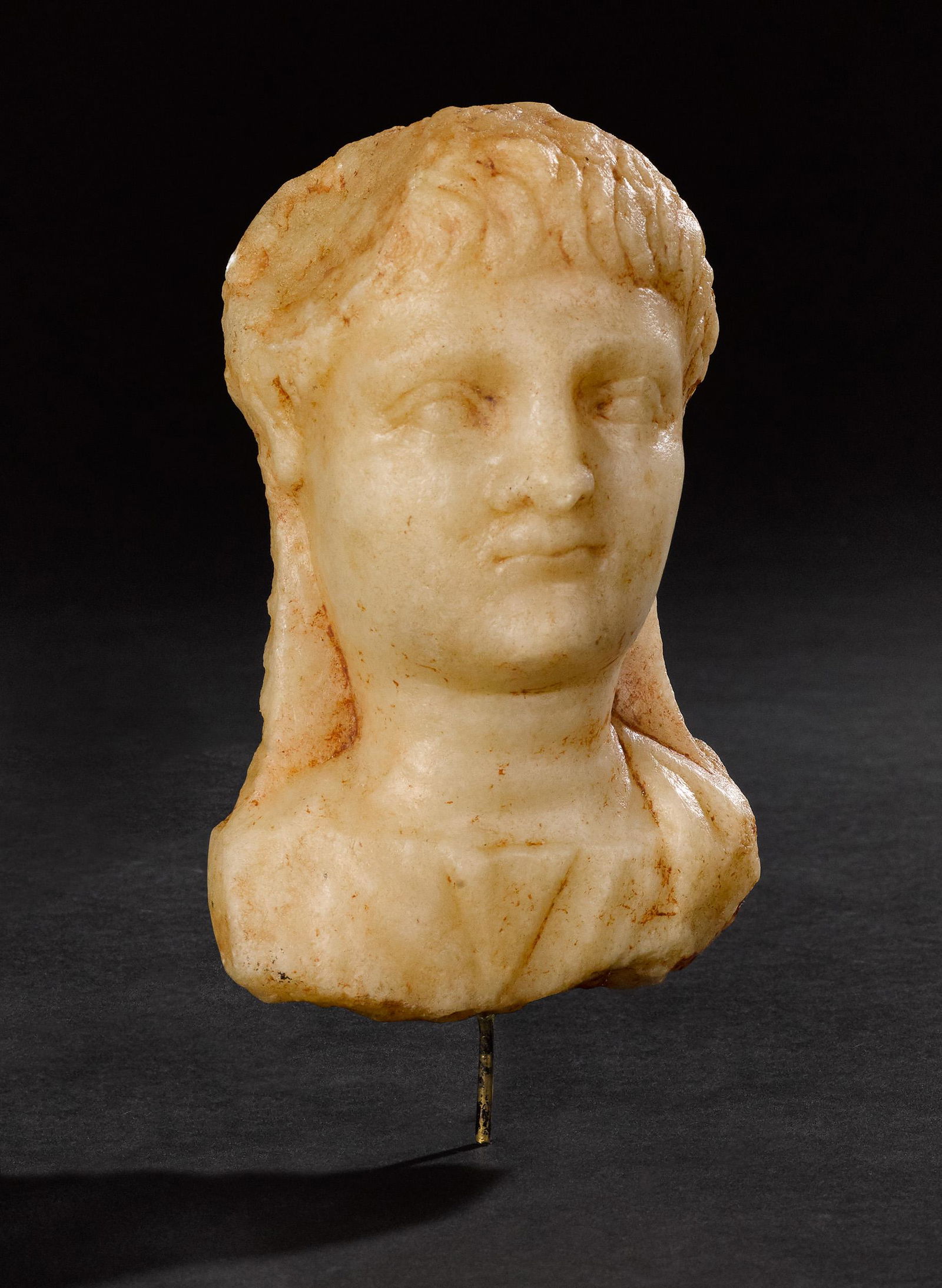 Roman alabaster relief bust of a male youth - Oct 03, 2019 | Pook ...