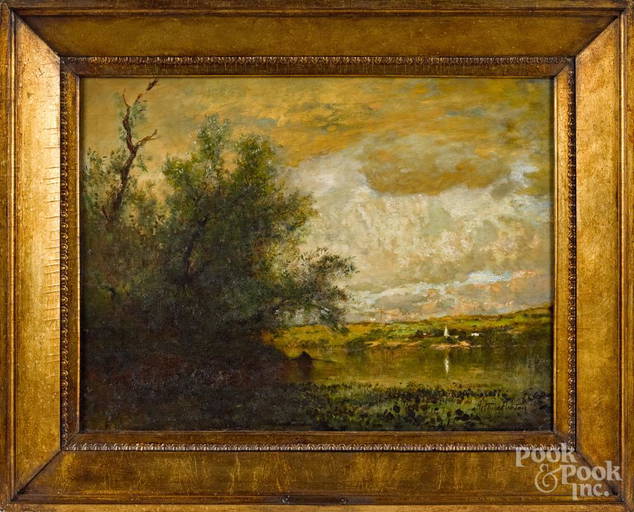 Arthur Parton, oil on canvas landscape - Jan 17, 2020 | Pook & Pook ...